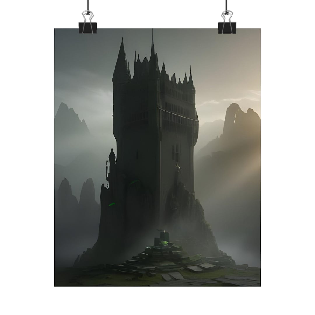 Old Castle Ruin Medieval Fantasy Matte Vertical Posters - Etsy