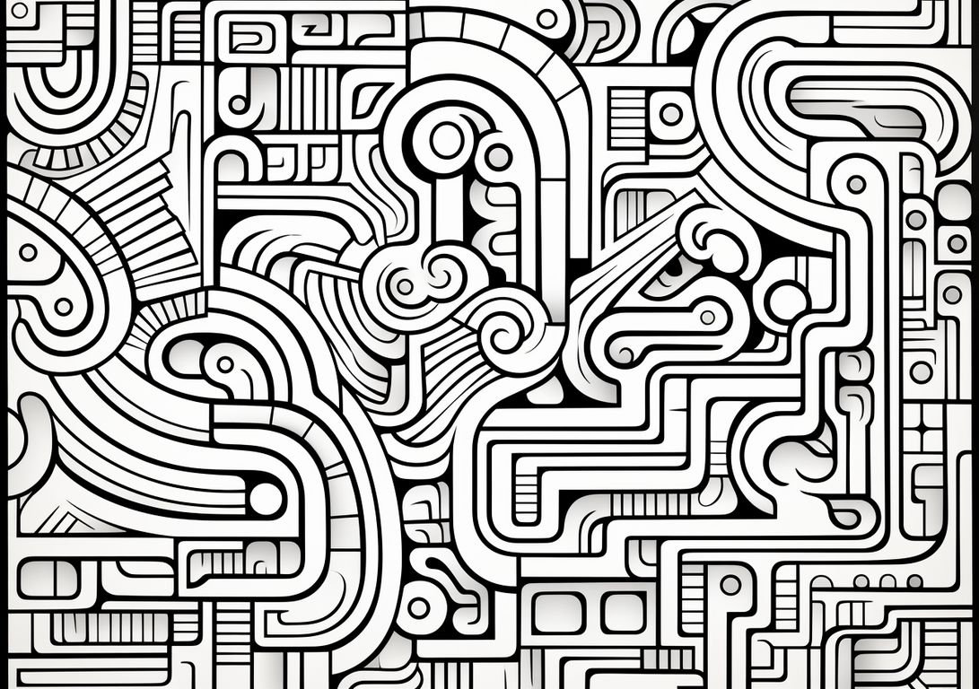 Abstract Patterns Coloring Book Adult Coloring Pages, Instant Download ...