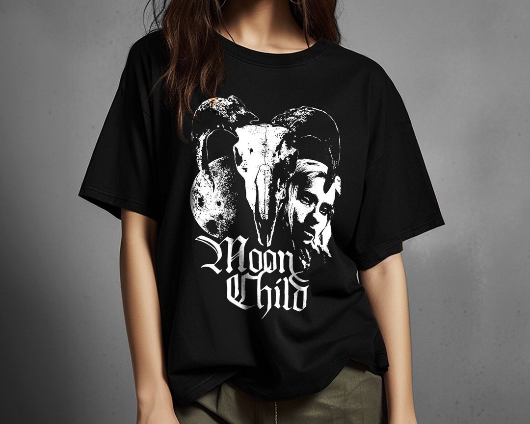 Moon Child Pagan T-shirt Metal Nu-goth Shirt Strega Witchcore Occult ...