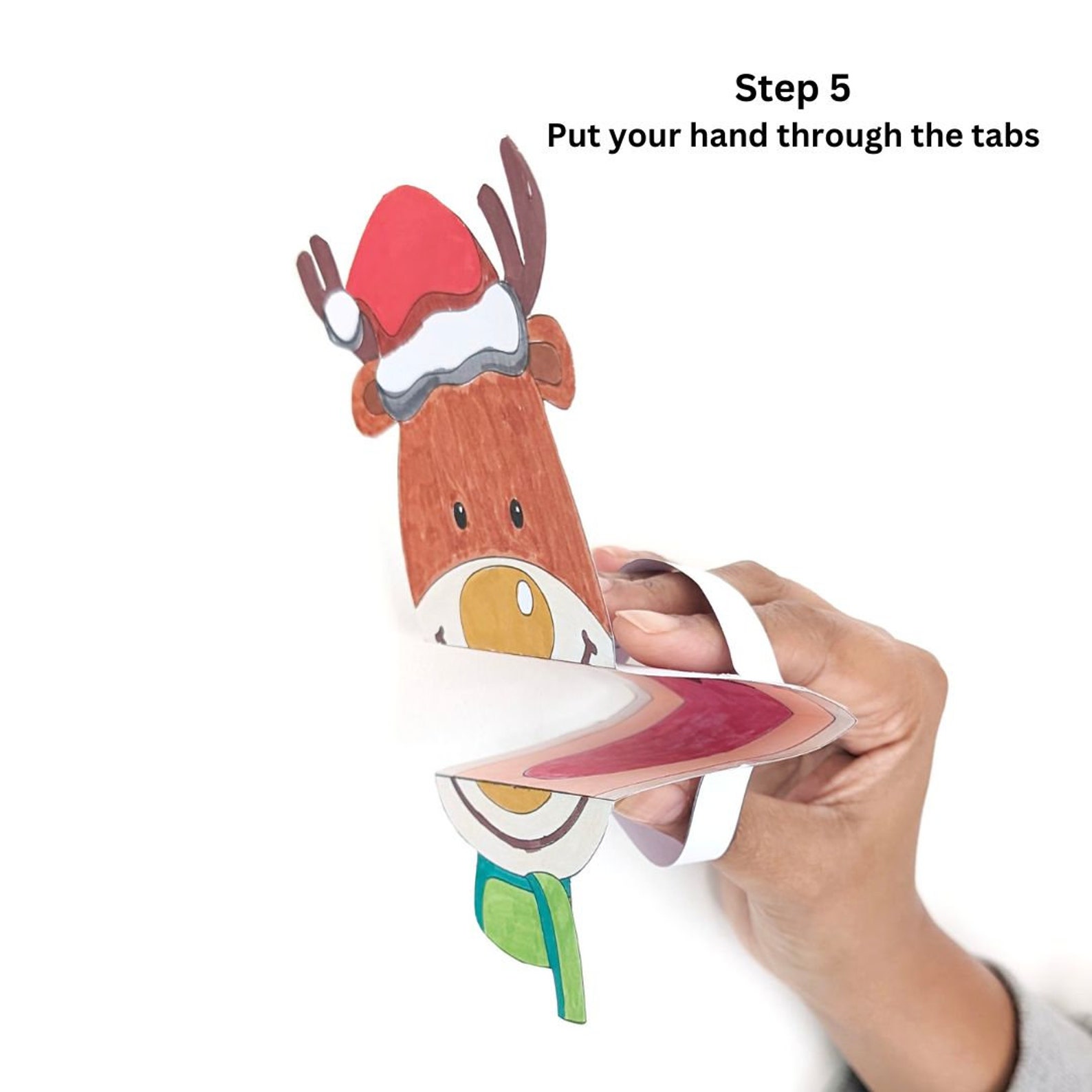 Christmas Printable Puppets Colored Option Instant Download - Etsy