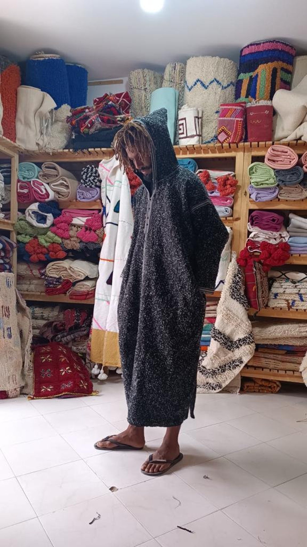 Beautiful Handmade Arabic Wool Men’s Coat, Parka Style, Blogger, Surf ...
