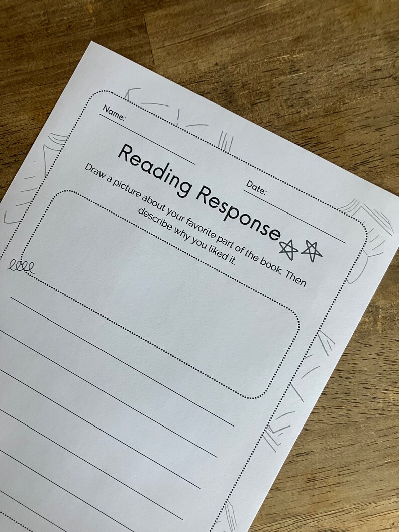 Reading Response, Elementary Printable-main Idea, Reading Comprehension ...