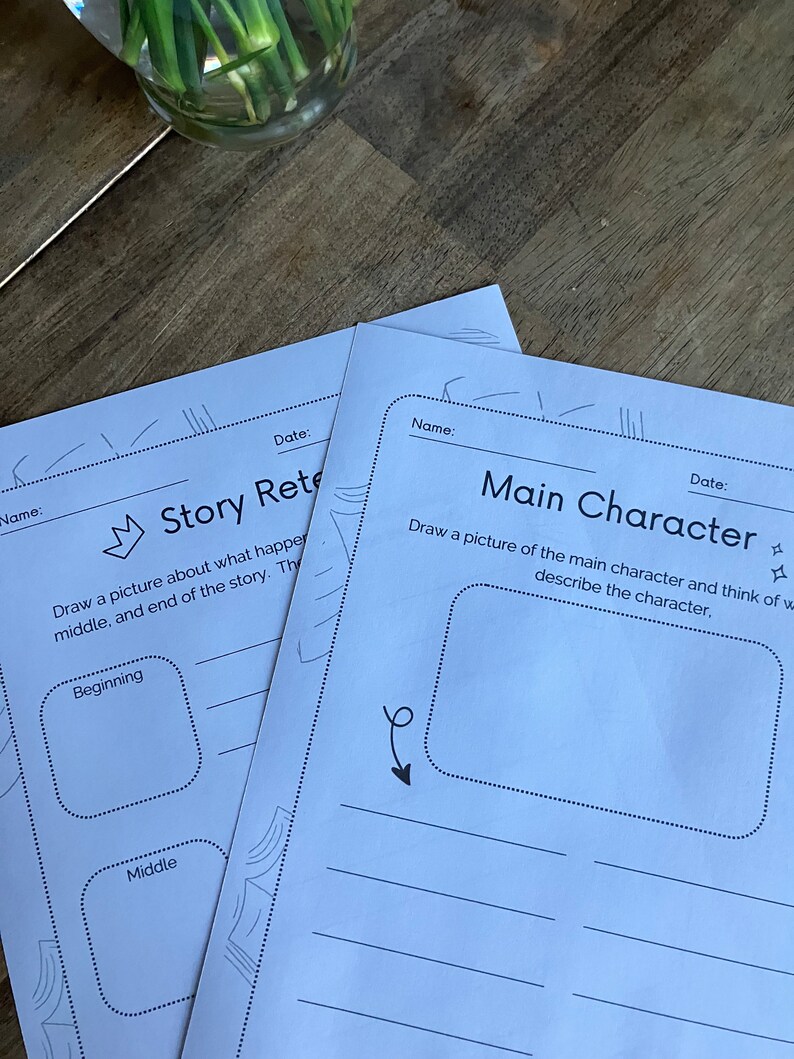 Reading Response, Elementary Printable-main Idea, Reading Comprehension ...