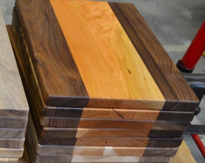 Pack of 15 Multi Wood Species Walnut and Cherry Cutting Boards - 9" X ...