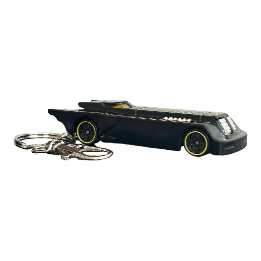 Hot Wheels Custom Keychain DC Comics Classic Batmobile Black Car Key ...
