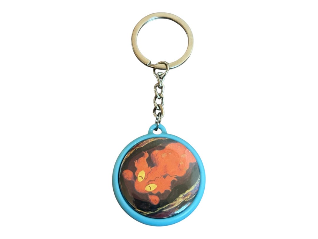 Pokémon Trading Card Game Keychain, Slugma - Etsy