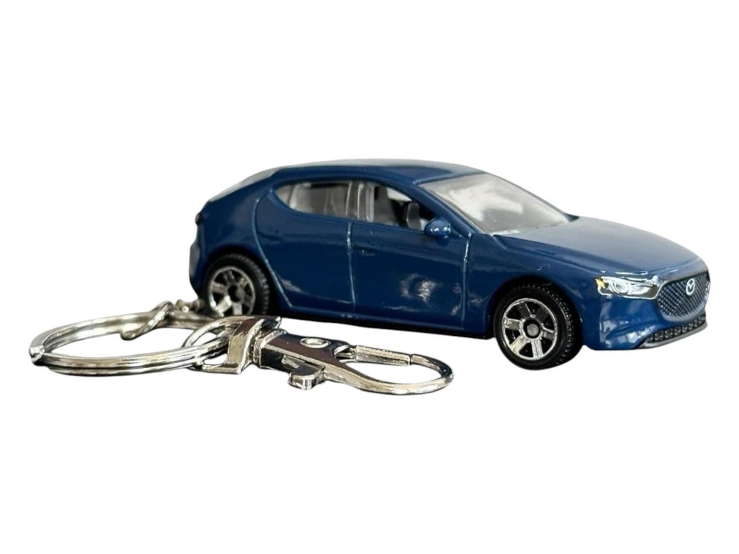 Mazda 3 Hatchback Keychain, Matchbox Diecast Car, Key Clip Zipper Pull ...