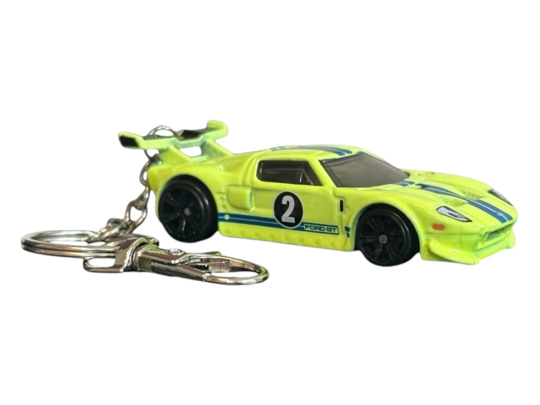 Ford GT Keychain, Hot Wheels Diecast Car, Key Clip Keychain/bag Charm ...