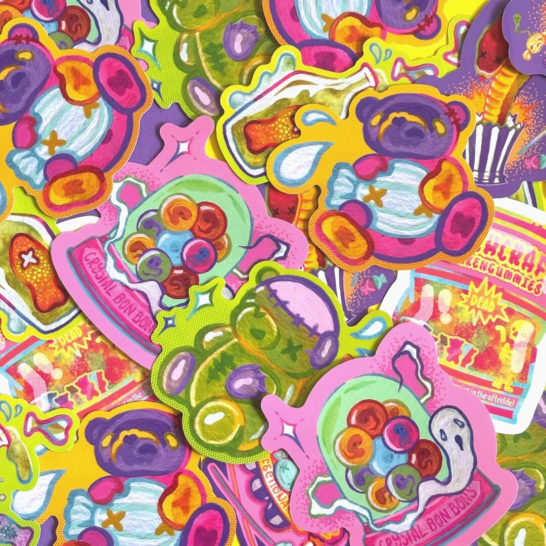 Witchcraft Candy Stickers | Glossy Vinyl, Eco Friendly 3" - Etsy UK
