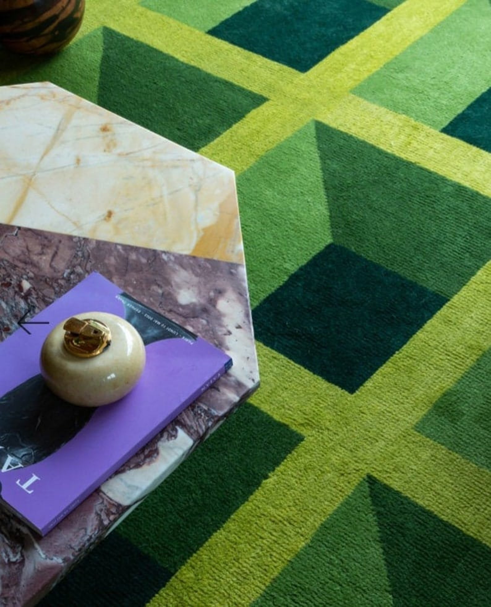 Mid-century Modern Geometric Rug Retro Design Handmade Tufted - Etsy