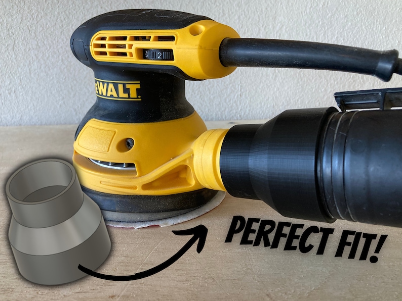 Dust Collection Adapter for Dewalt Sander 1.5 to Rigid Shop Vac 2.5 - Etsy