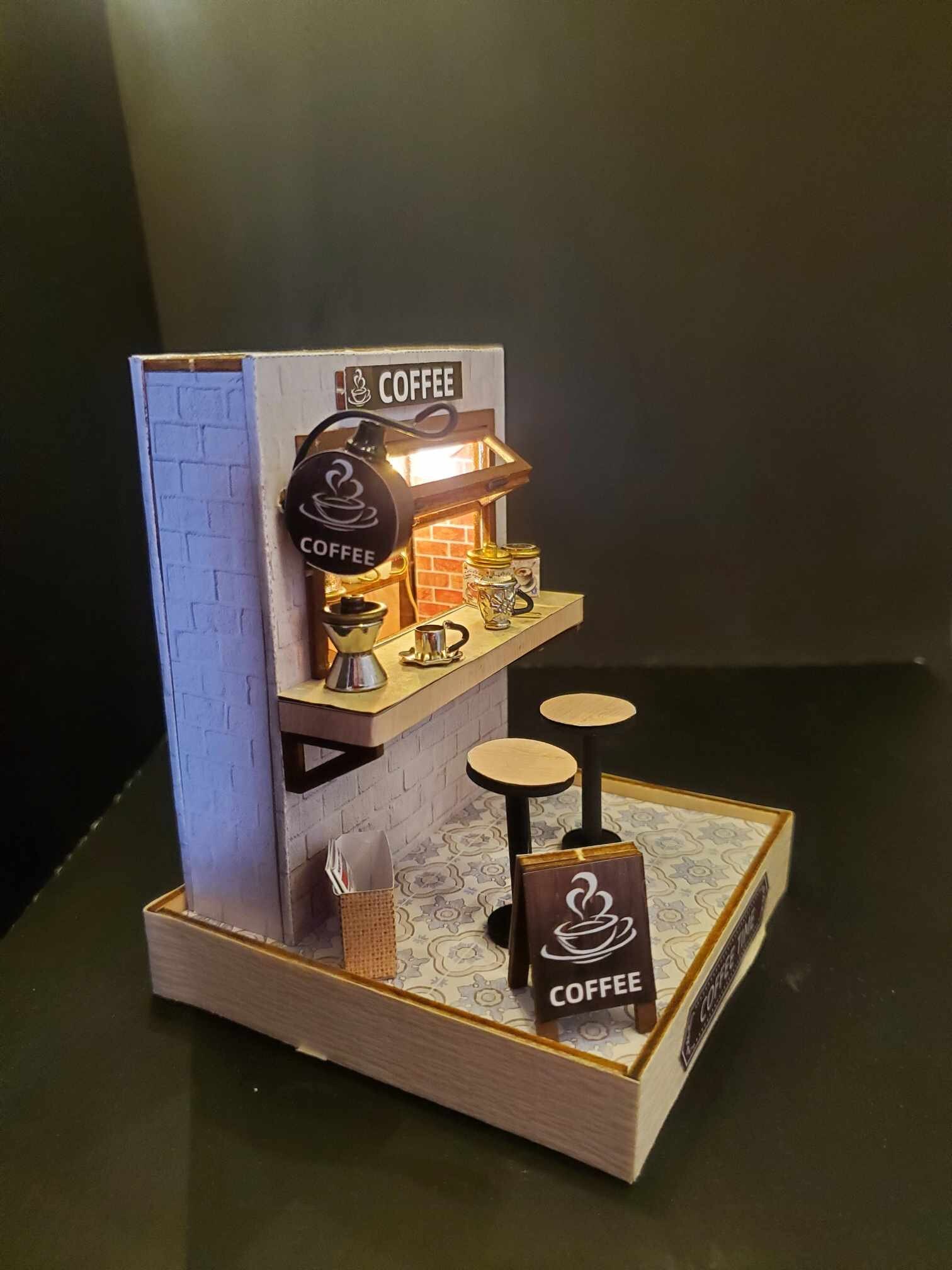 Diorama Miniature Scene Café Coffee - Etsy