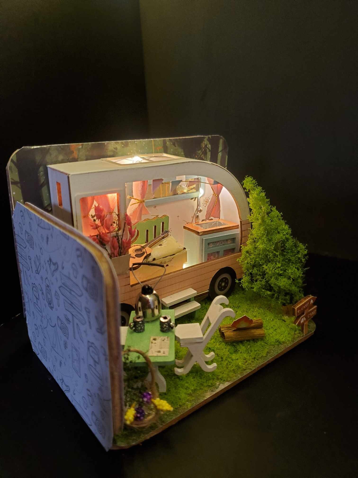 Diorama Miniature Scene Caravan, Camping - Etsy