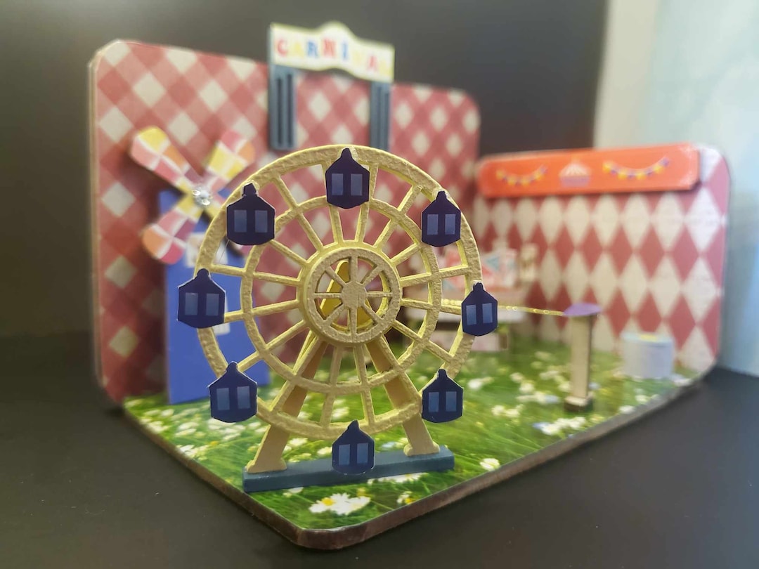 Diorama Miniature Scene Circus 2, Carnival - Etsy