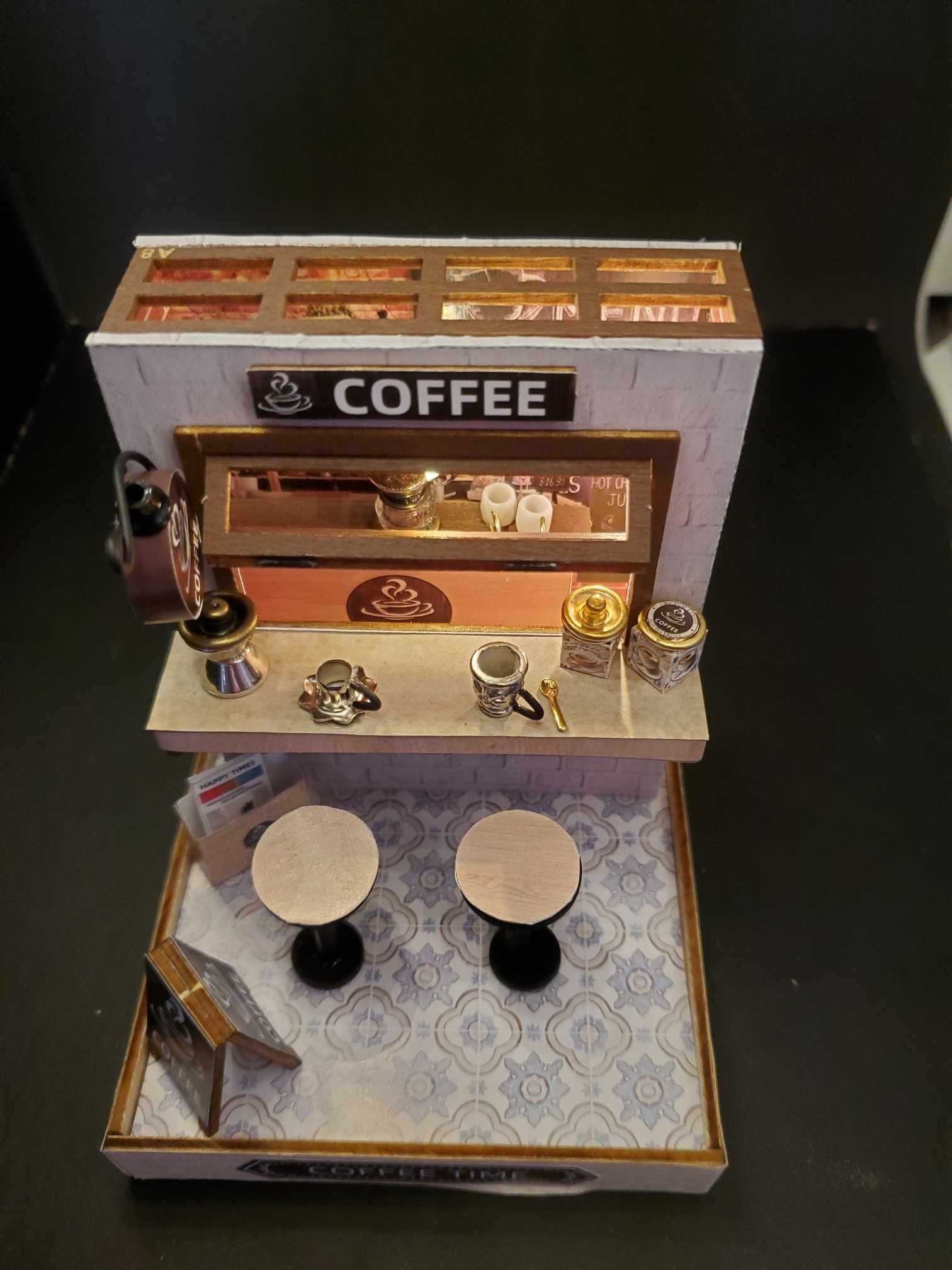 Diorama Miniature Scene Café Coffee - Etsy