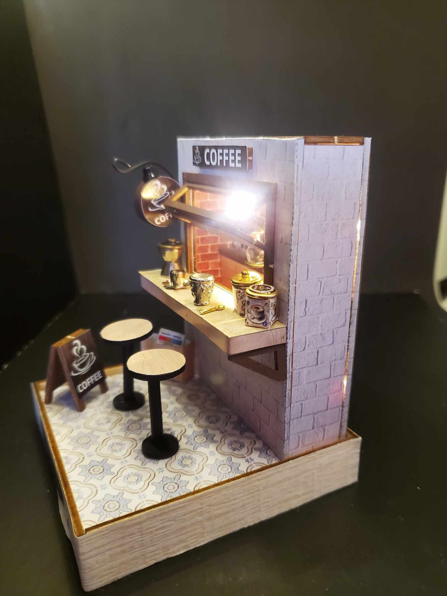 Diorama Miniature Scene Café Coffee - Etsy