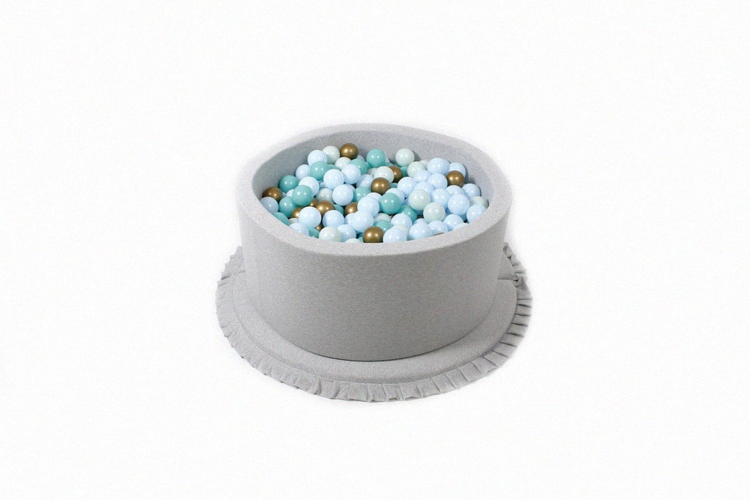 Ball Pit for Toddler 300 Balls gray Personalized Foam - Etsy