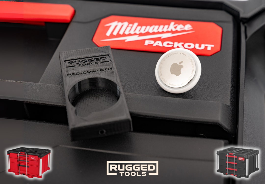 Milwaukee Pack Out DRAWER AirTag Mount - Rugged Tools - Etsy