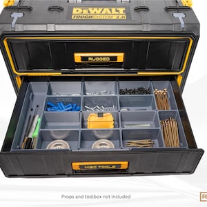 Rugged Tools Storage Bins for Dewalt Toughsystem 2.0 2 & 3 Drawer ...