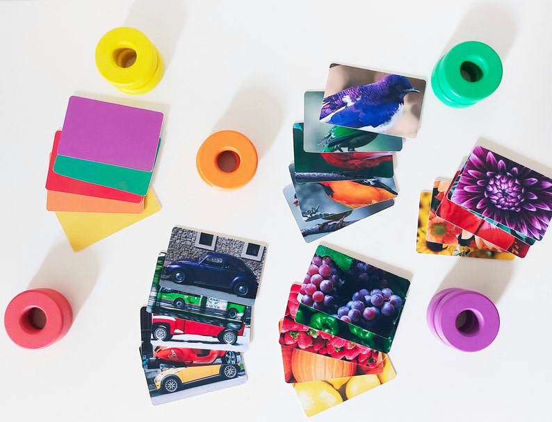 Printable Montessori Activity for Toddler Color Matching Photos for ...