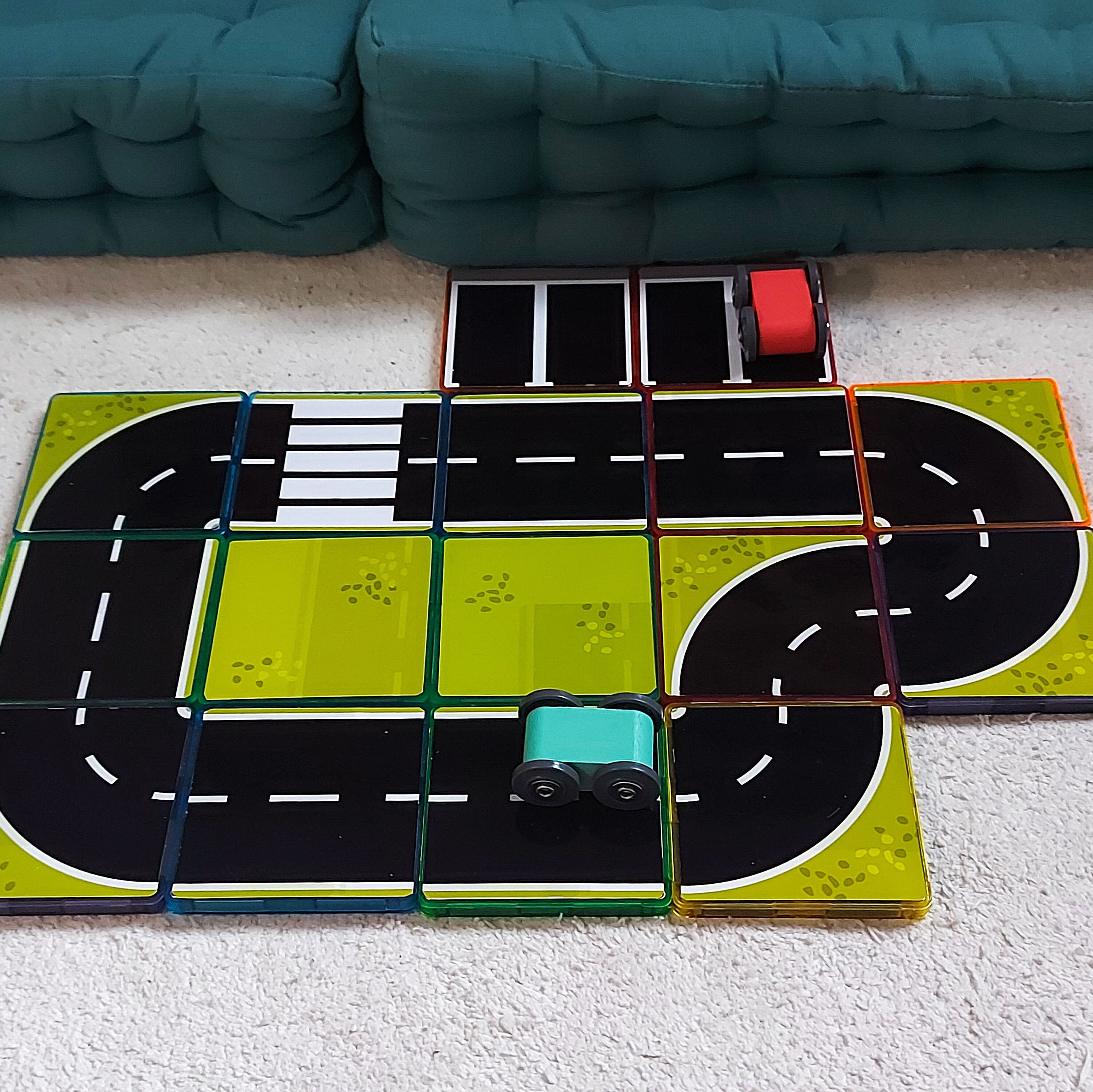 Printable Car Track Set for Magnetic Tiles Homeschool Toddler ...