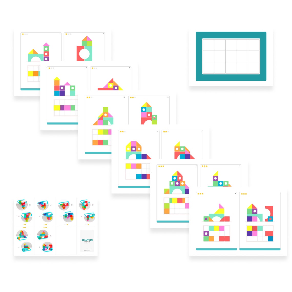 Printable Building Cards for Blockset Lovevery Extension Preschooler ...