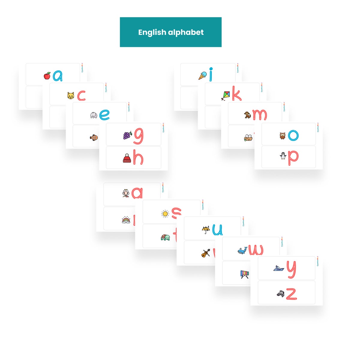 Printable English Alphabet Cards for Montessori Sand Tray Lovevery ...