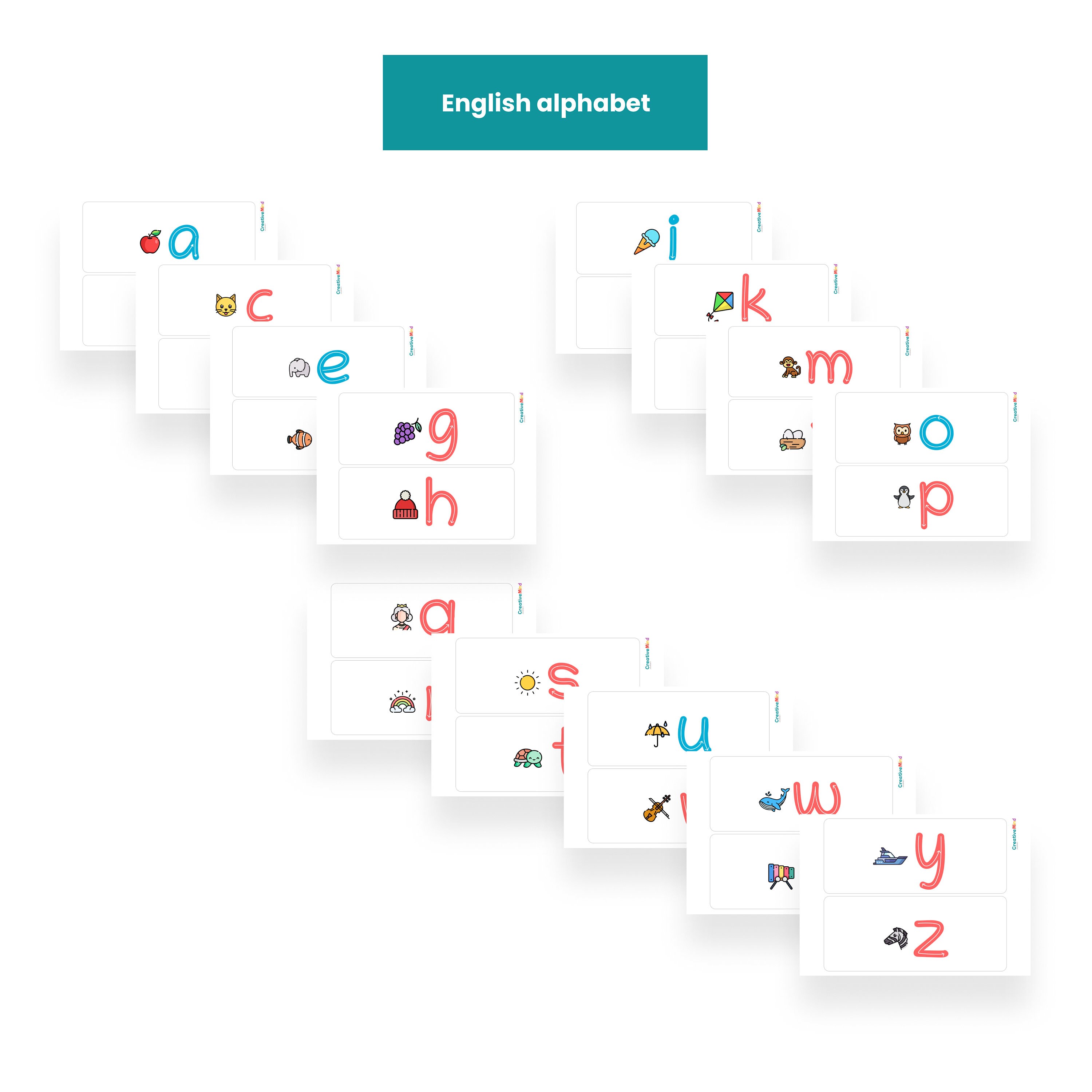 Printable English Alphabet Cards for Montessori Sand Tray Lovevery ...