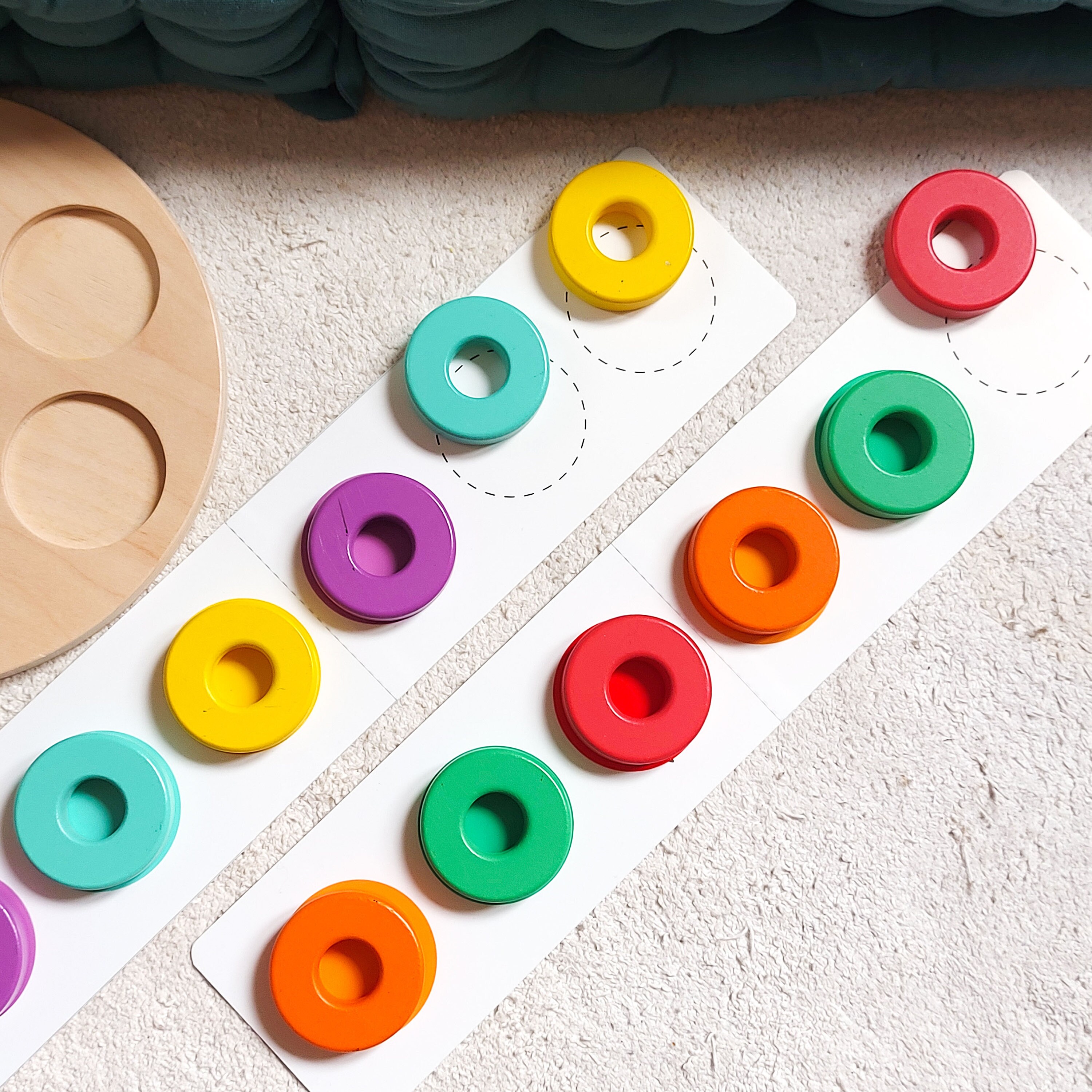Printable Pattern Repetition Matching Cards for Flexible Ring Stacker ...
