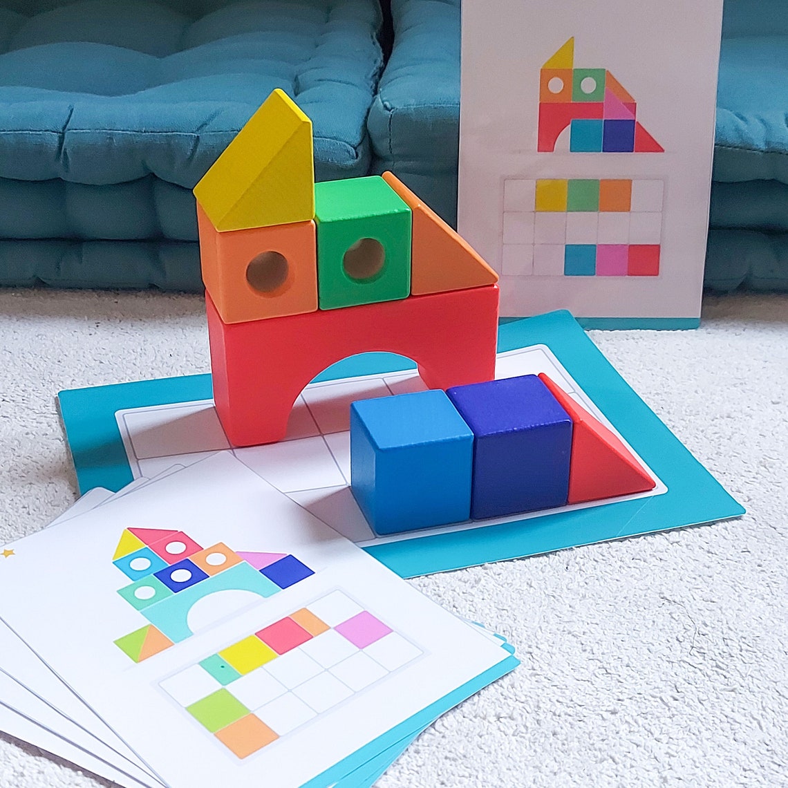 Printable Building Cards for Blockset Lovevery Extension Preschooler ...