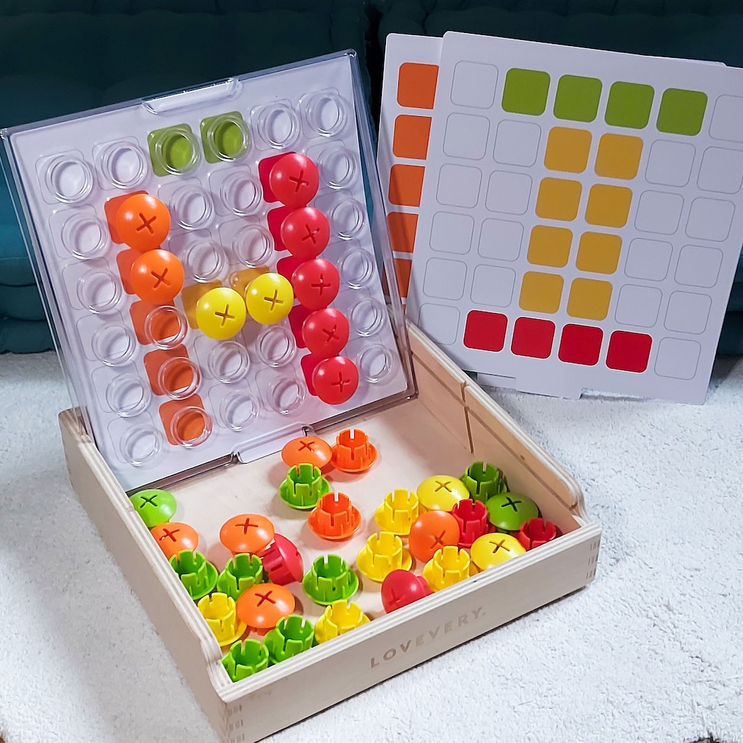 Printable 'alphabet Extra Cards' for Mosaic Button Board Lovevery ...