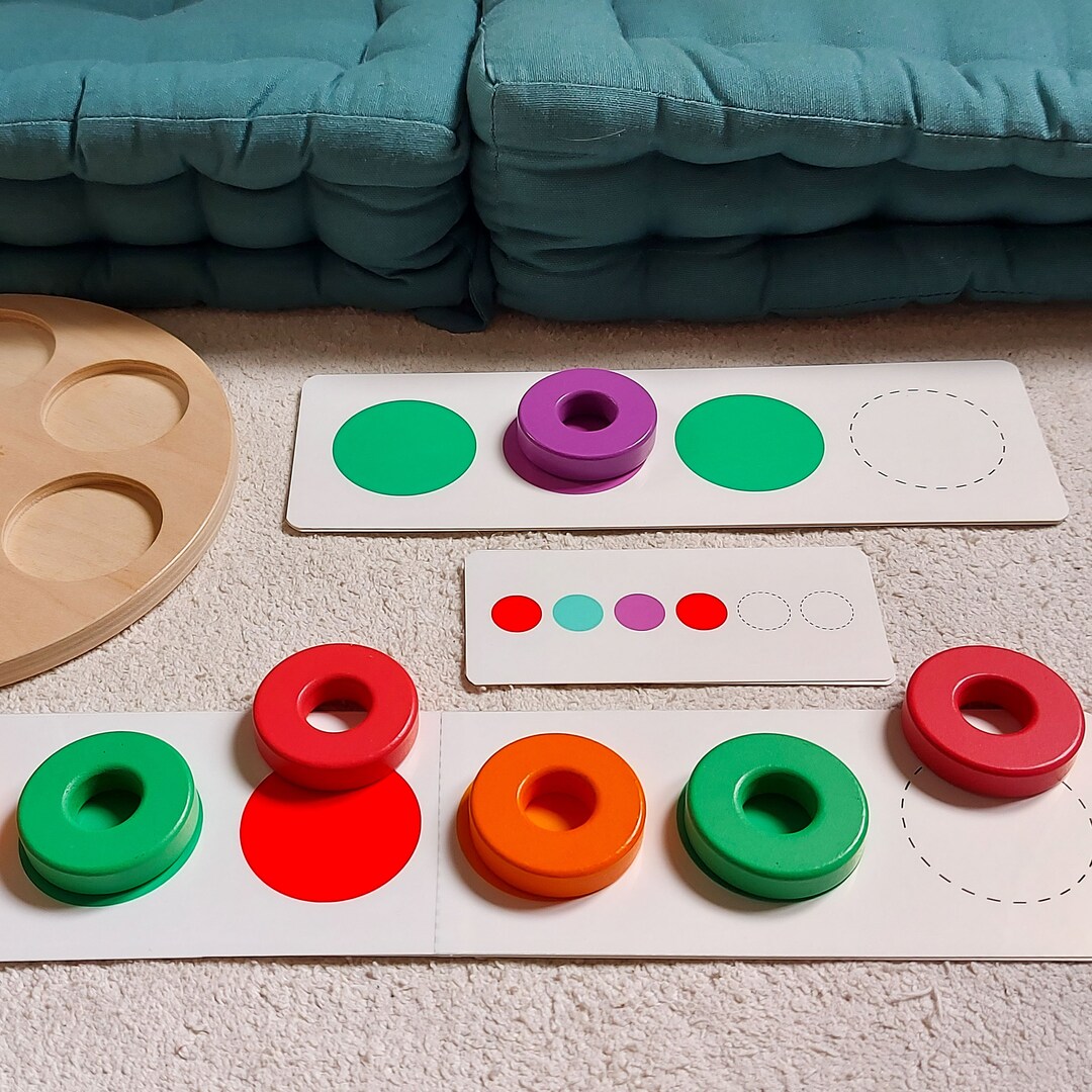 Printable Pattern Repetition Matching Cards for Flexible Ring Stacker ...