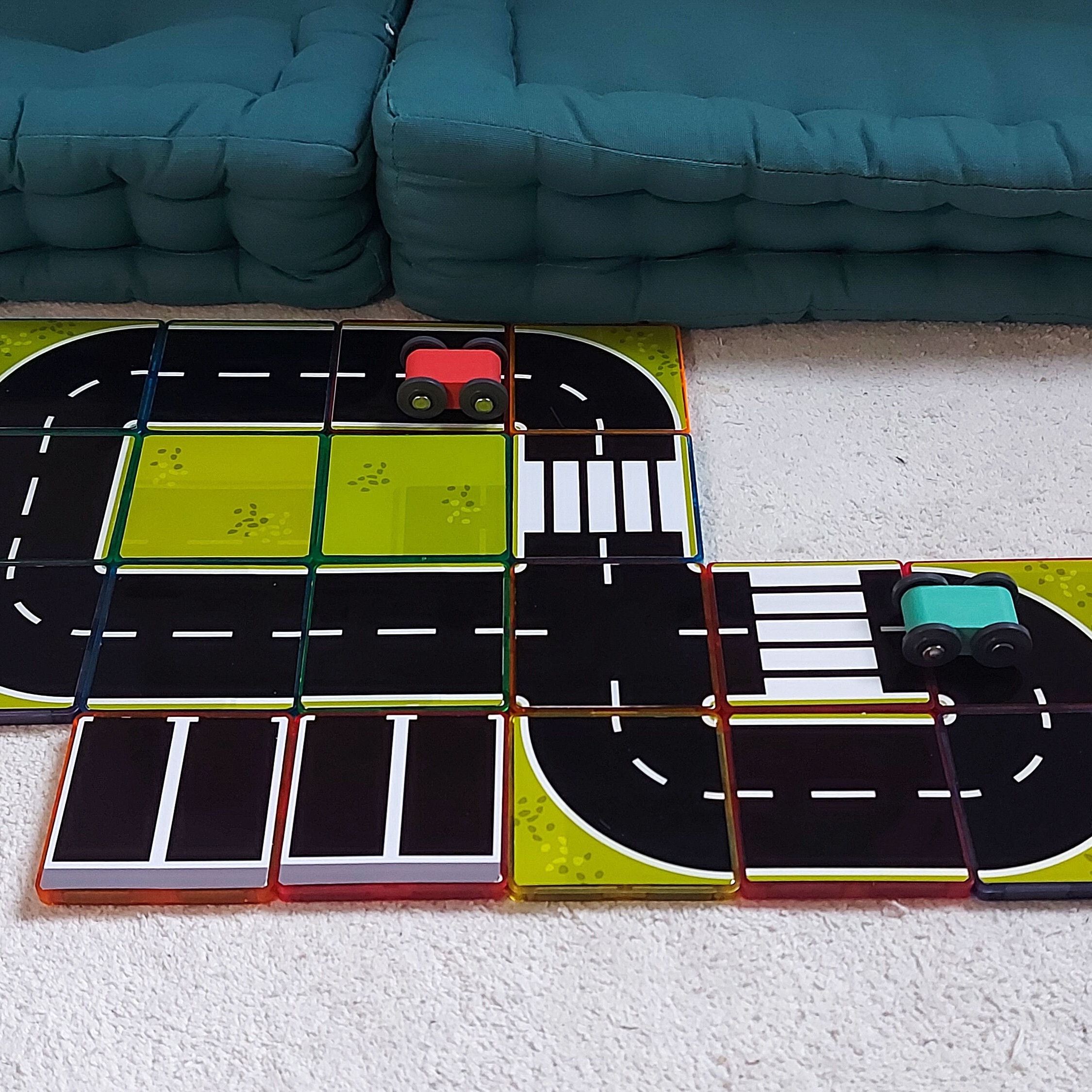 Printable Car Track Set for Magnetic Tiles Homeschool Toddler ...