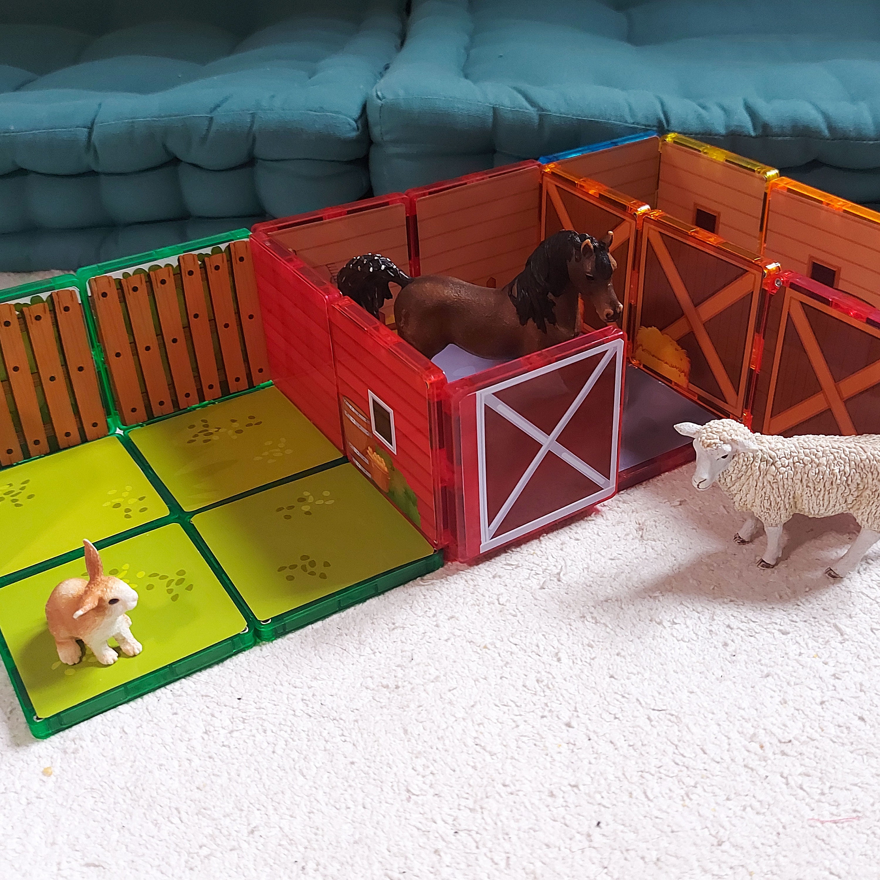 Printable Barn Sticker Set for Magnetic Tiles Homeschool Toddler ...