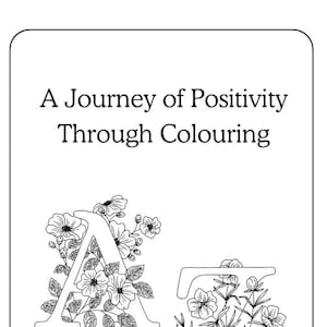Affirmation Coloring. Mindfulness Alphabet Coloring Pages. Minimalist ...