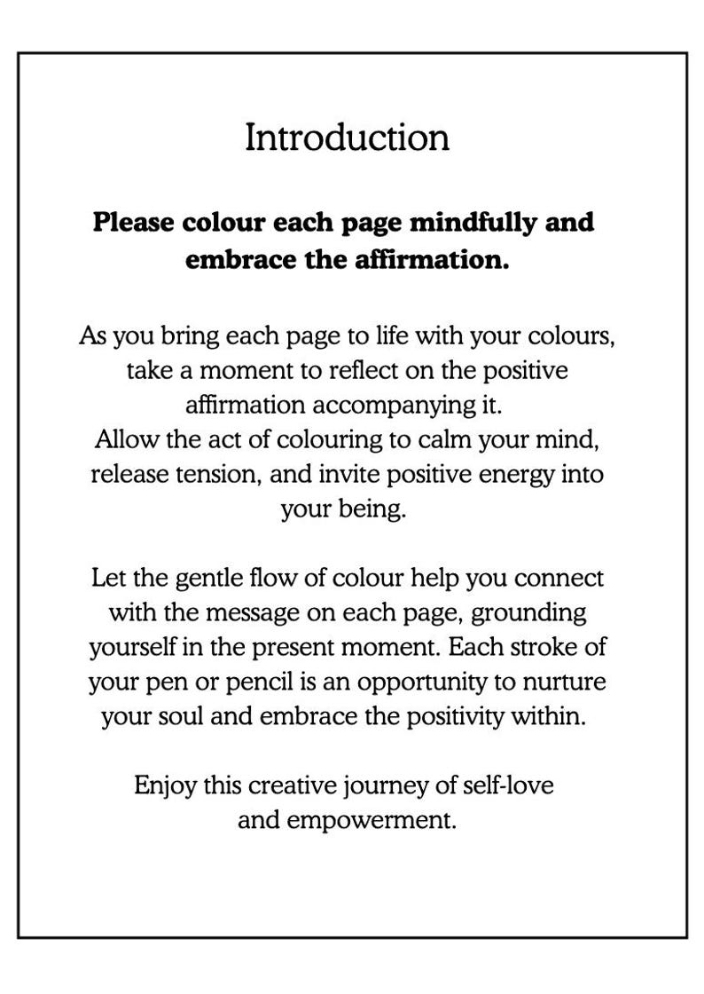 Affirmation Coloring. Mindfulness Alphabet Coloring Pages. Minimalist ...