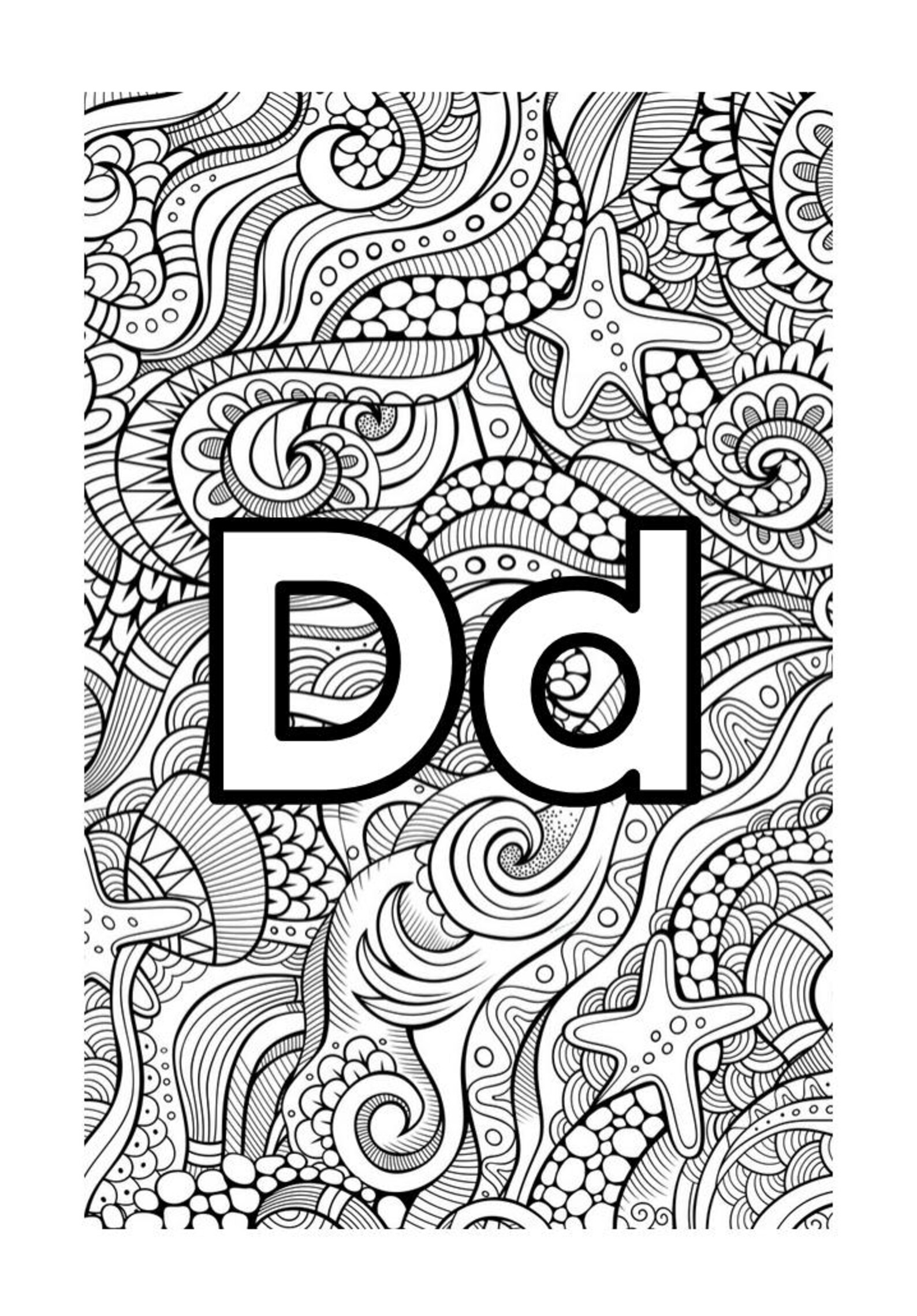 Printable Alphabet Coloring Book | A-Z Coloring Pages for Kids and ...