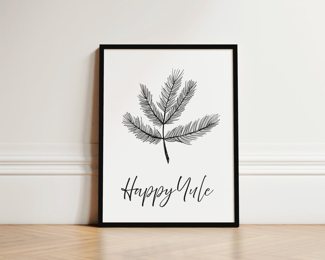 Happy Yule! Happy Winter Solstice Printable Makes a Wonderful Yule ...