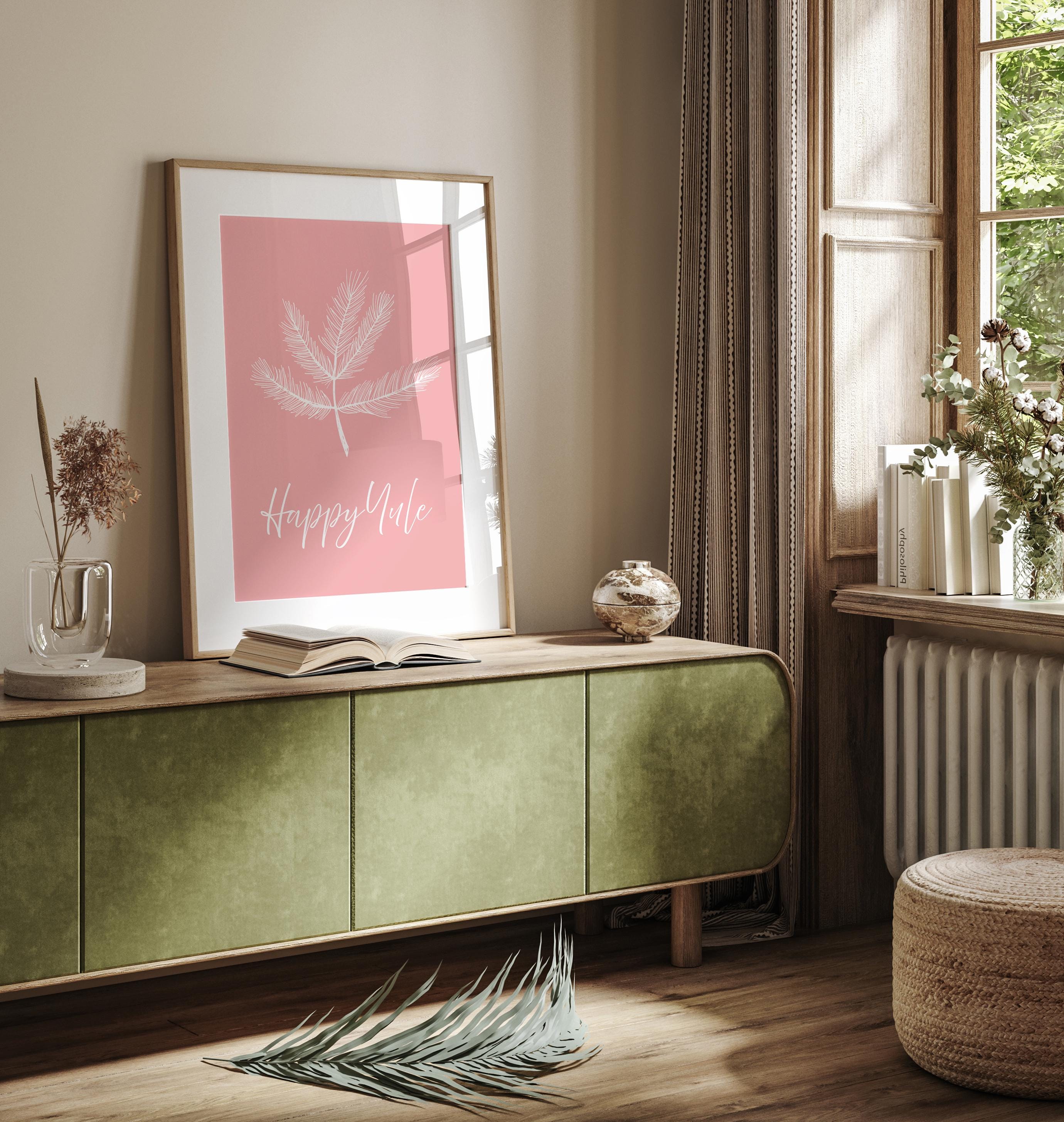 Pink Christmas Printables. Happy Yule! Happy Winter Solstice Printable ...