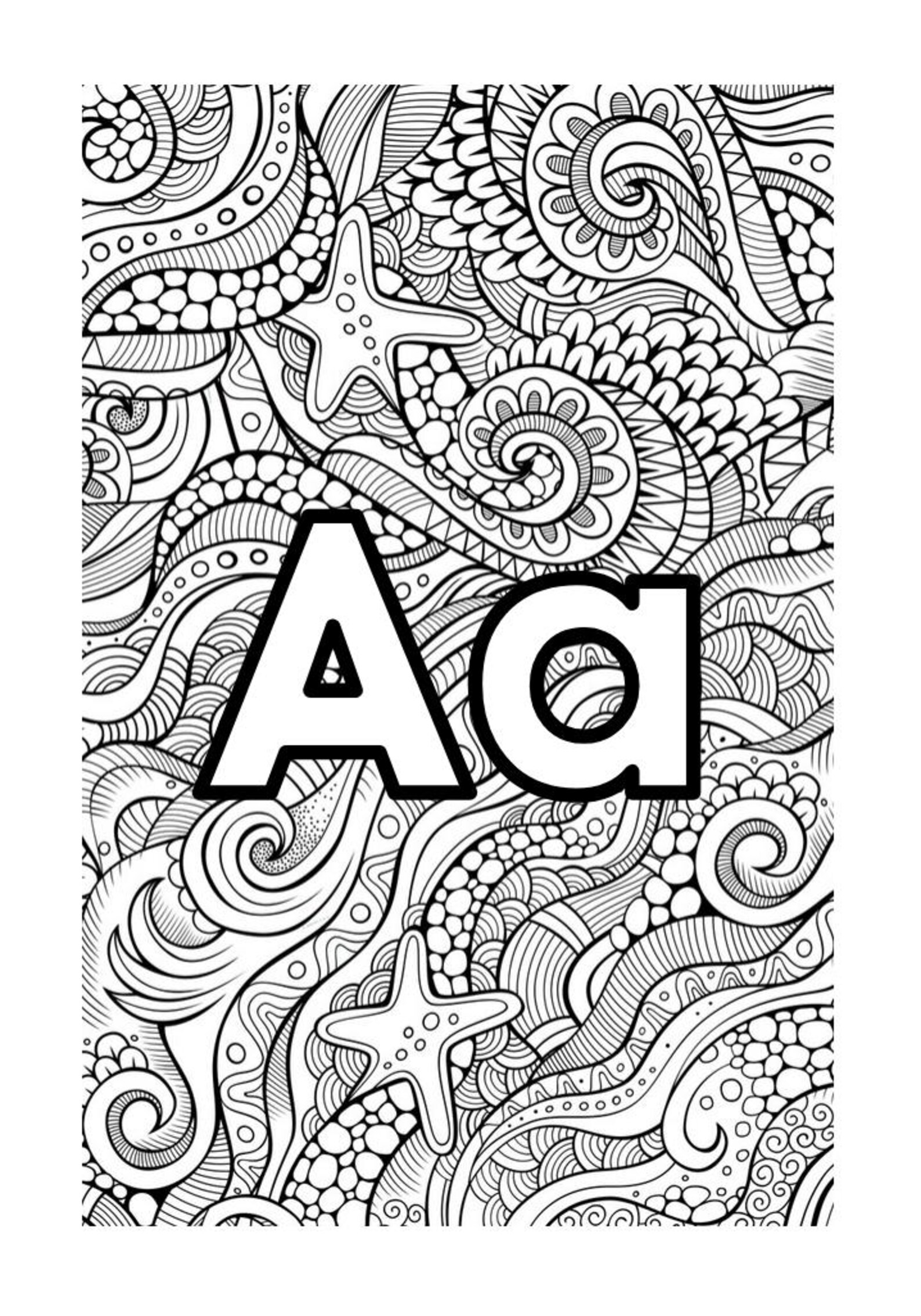 Printable Alphabet Coloring Book | A-Z Coloring Pages for Kids and ...