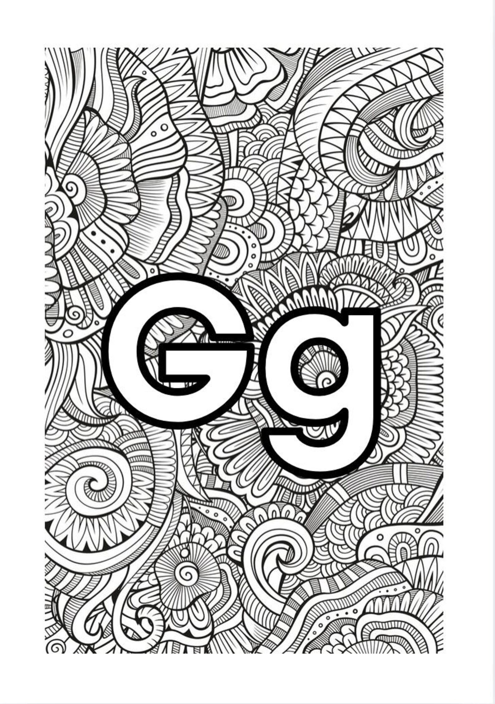 Printable Alphabet Coloring Book | A-Z Coloring Pages for Kids and ...