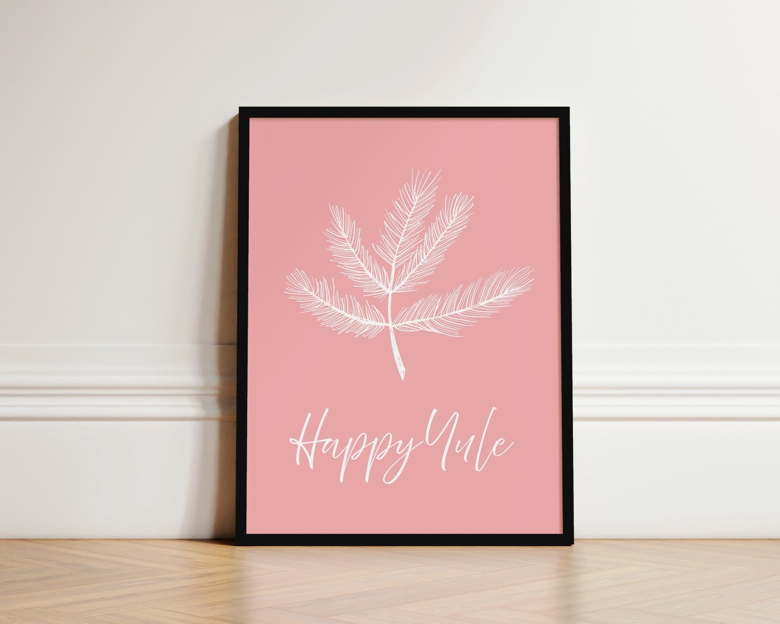 Pink Christmas Printables. Happy Yule! Happy Winter Solstice Printable ...