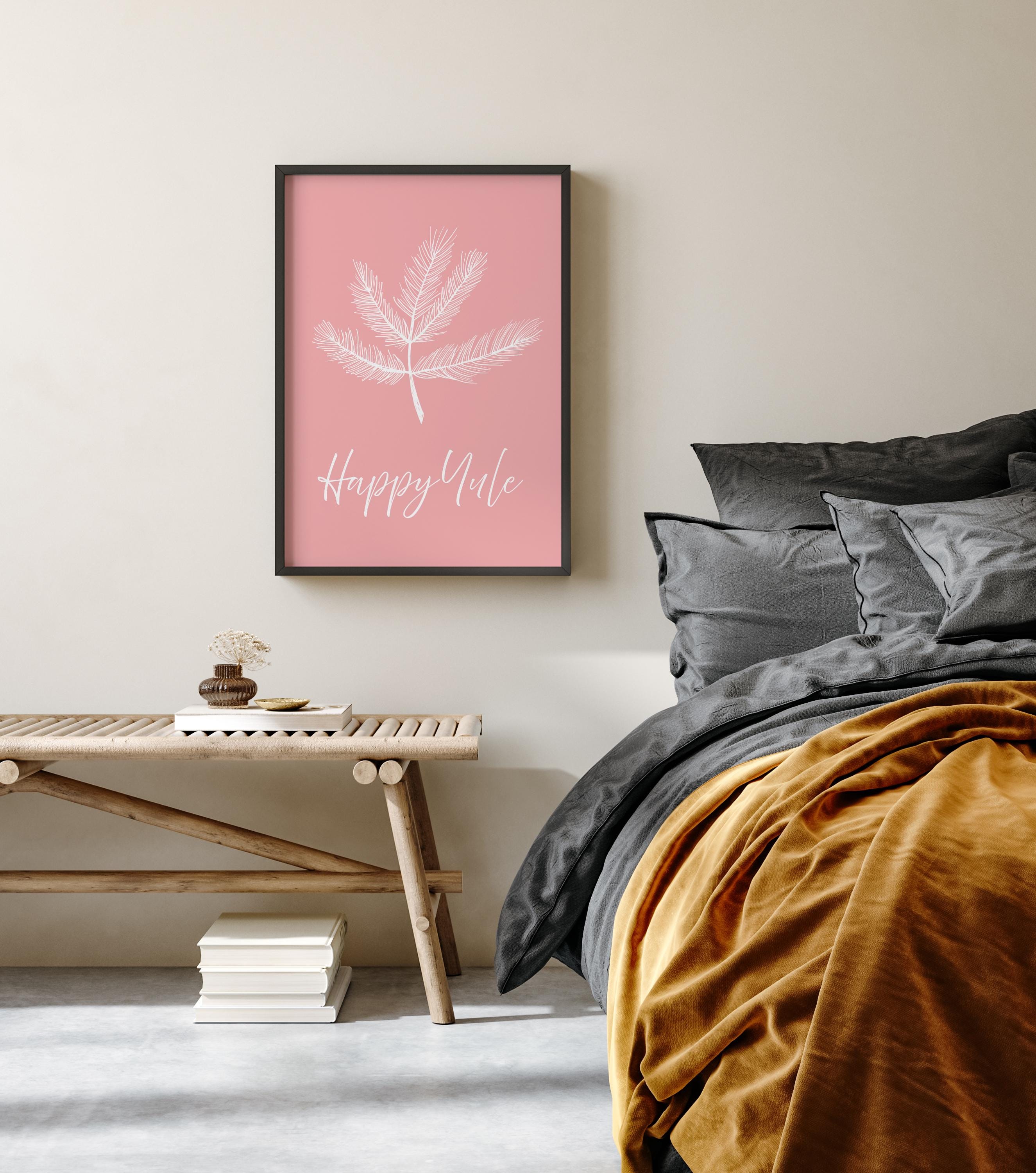 Pink Christmas Printables. Happy Yule! Happy Winter Solstice Printable ...