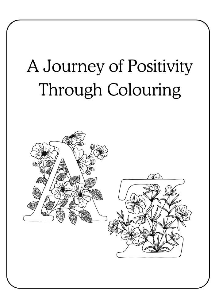 Affirmation Coloring. Mindfulness Alphabet Coloring Pages. Minimalist ...