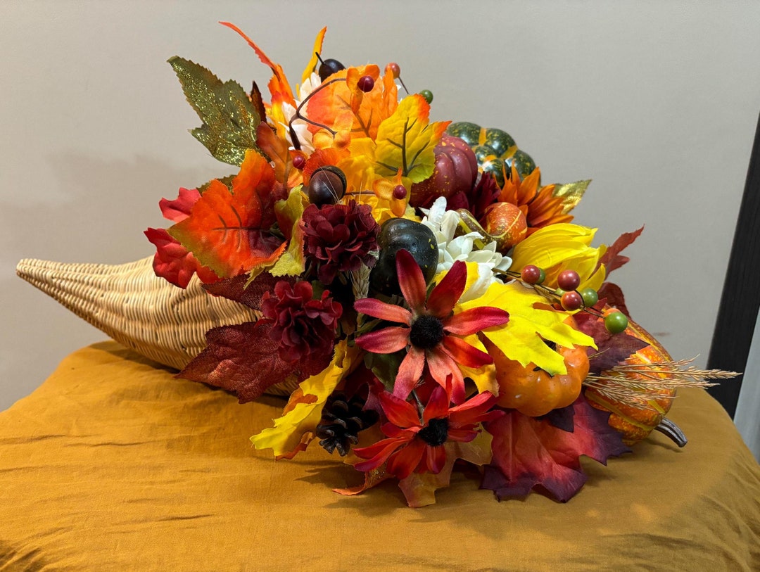 Autumn Cornucopia Arrangement - Etsy