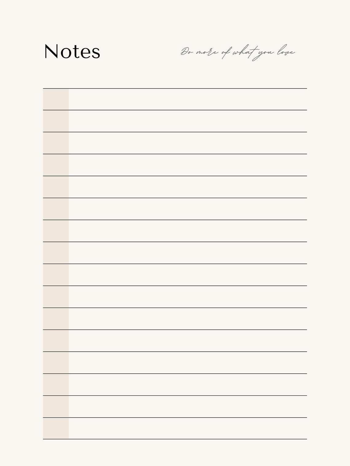 Notes | Printable Notes | Instant Download - Etsy