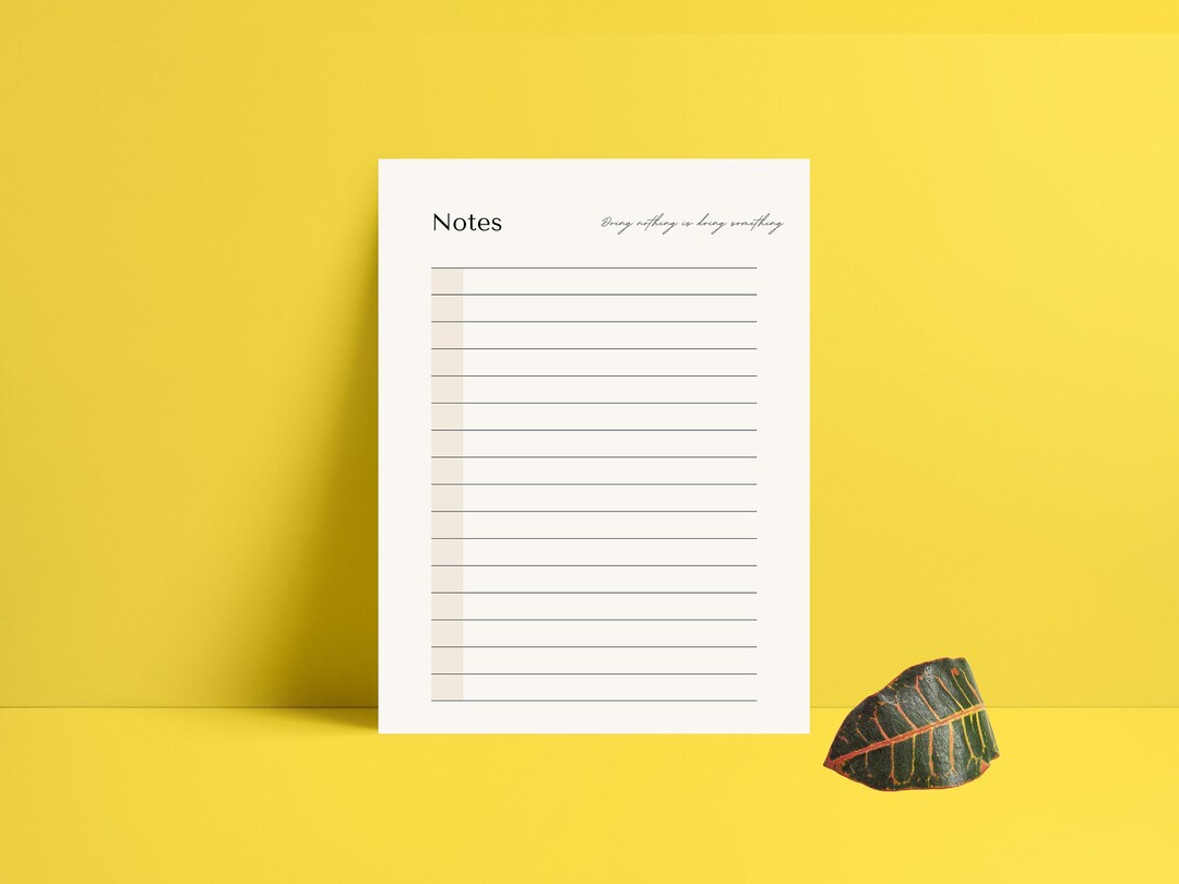 Notes | Printable Notes | Instant Download - Etsy