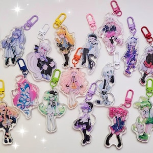 Vocal Synth Acrylic Charms - 8cm Glitter Epoxy - Vocaloid | Utau ...