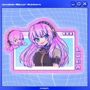 Vocaloid 8cm Glitter Stickers - Hatsune Miku / Megpoid Gumi / V Flower ...