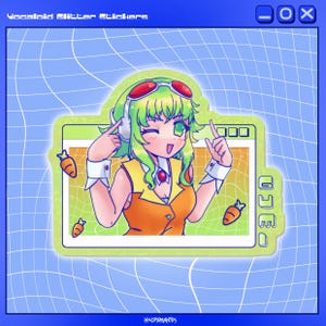 Vocaloid 8cm Glitter Stickers - Hatsune Miku / Megpoid Gumi / V Flower ...
